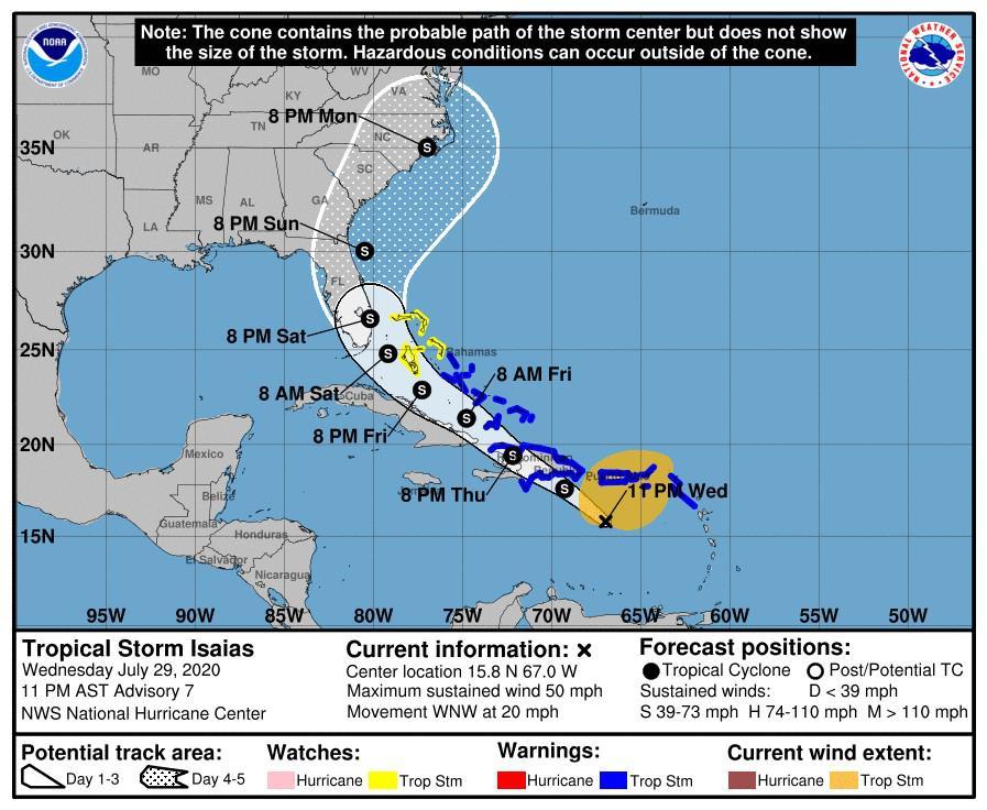 Southeastern US put on alert as new tropical storm forms | American ...