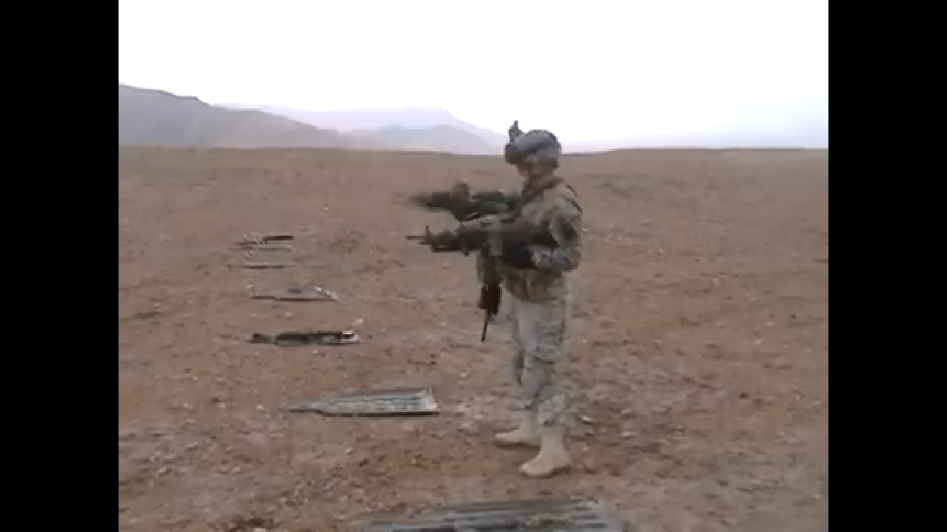 WATCH: Soldier fires dual M249 machine guns | American Military News