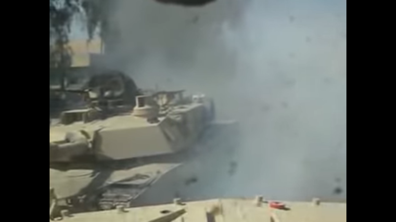 Watch: M1 Abrams crew purposely lets IED explode underneath it ...