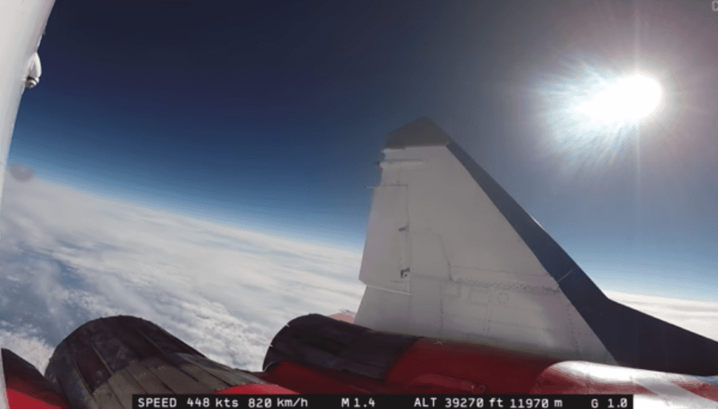 HD footage from a MiG-29 takes you to the edge of the stratosphere in ...