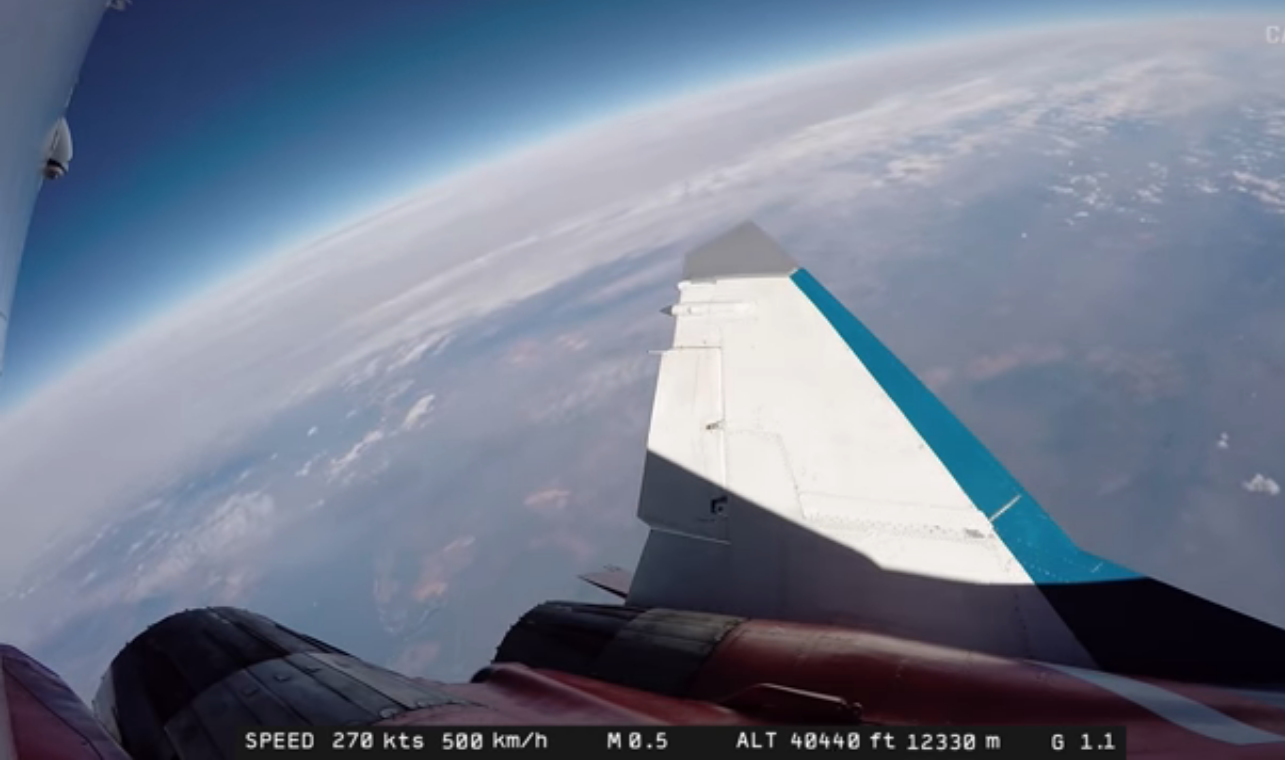 HD footage from a MiG-29 takes you to the edge of the stratosphere in ...