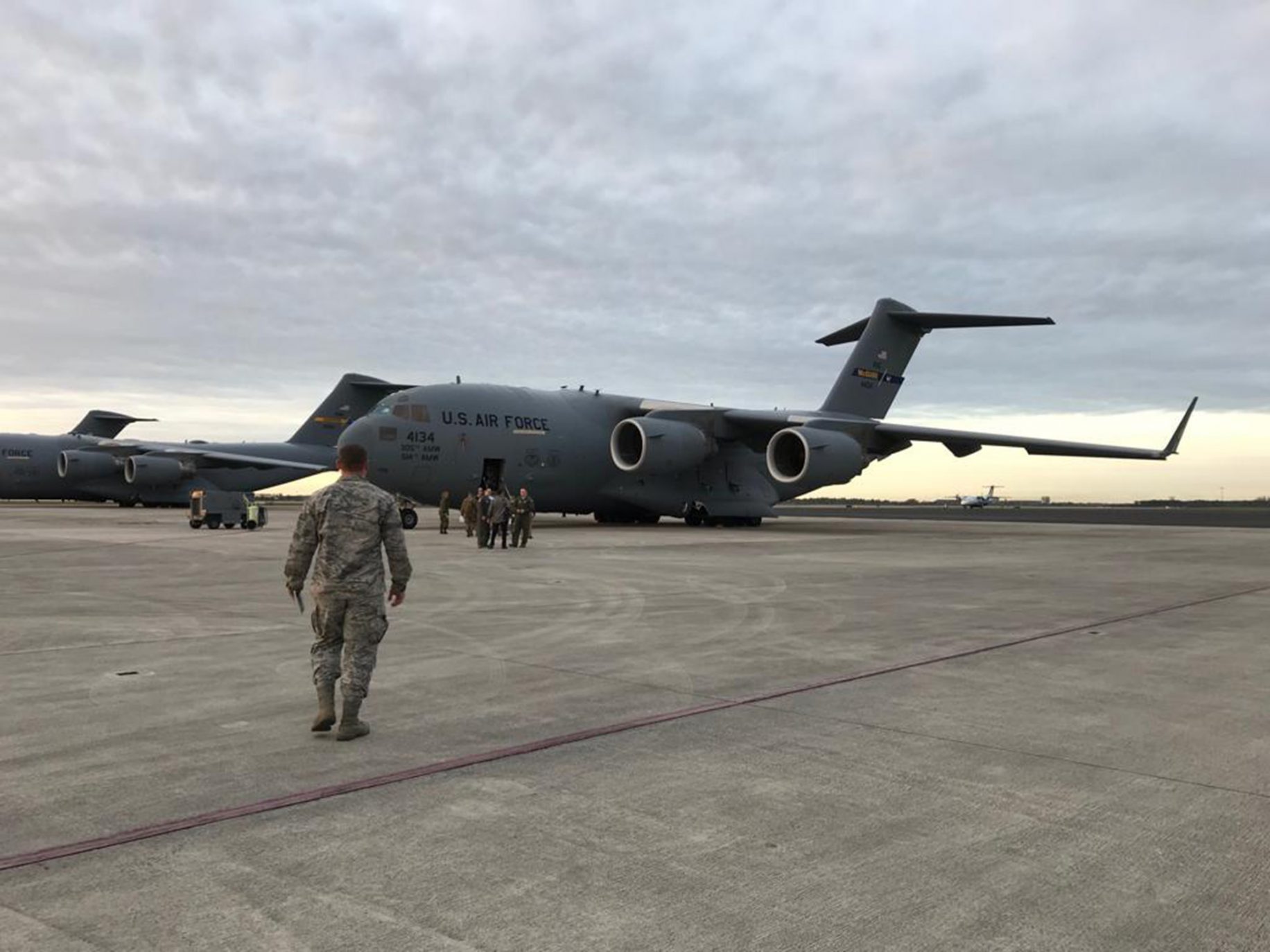 US Air Force cargo planes land in Colombia with supplies aimed at ...
