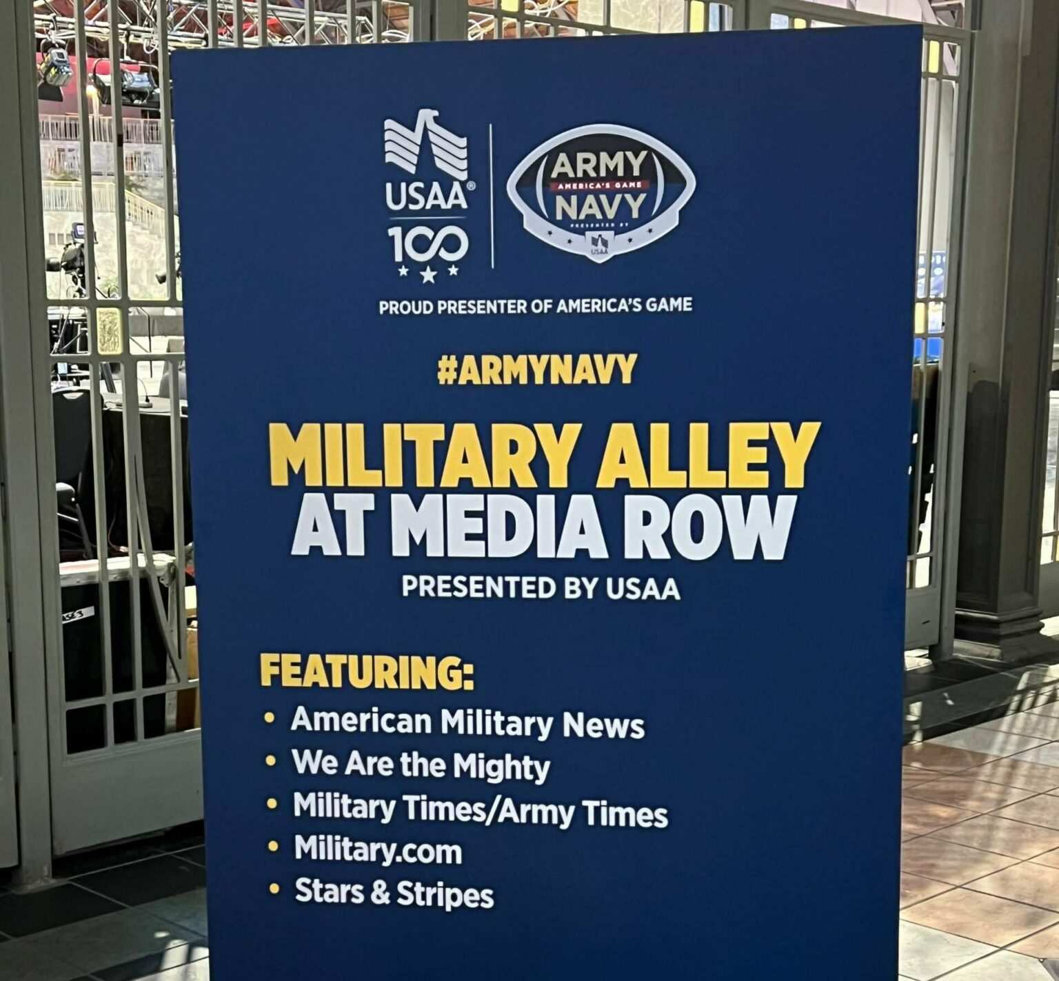 Pics/Vids: Behind the scenes at the Army-Navy football game